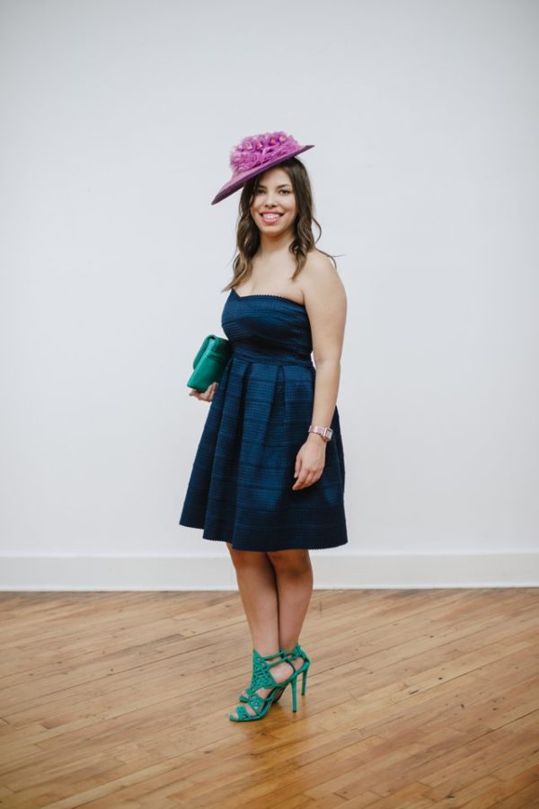 Derby Dress of the Day: Navy Pops * Lou What Wear